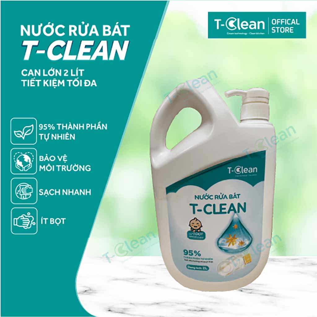 Nước Rửa Chén T-Clean Can 2 Lít | Shop Nhà Tôi Nước Rửa Chén T-Clean Can 2 Lít | Shop Nhà Tôi